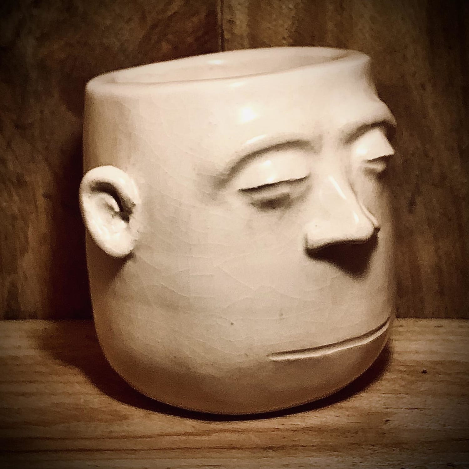 Some headpots I made - white sandstone and matte transparent glaze