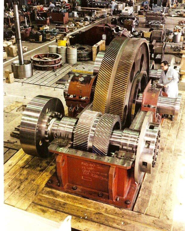 U.S. NAVY LSD marine drive assembly in process.