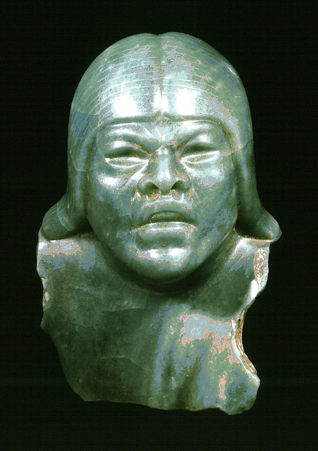 An Olmec jadeite fragmentary figure. From Mexico, Middle Formative ...