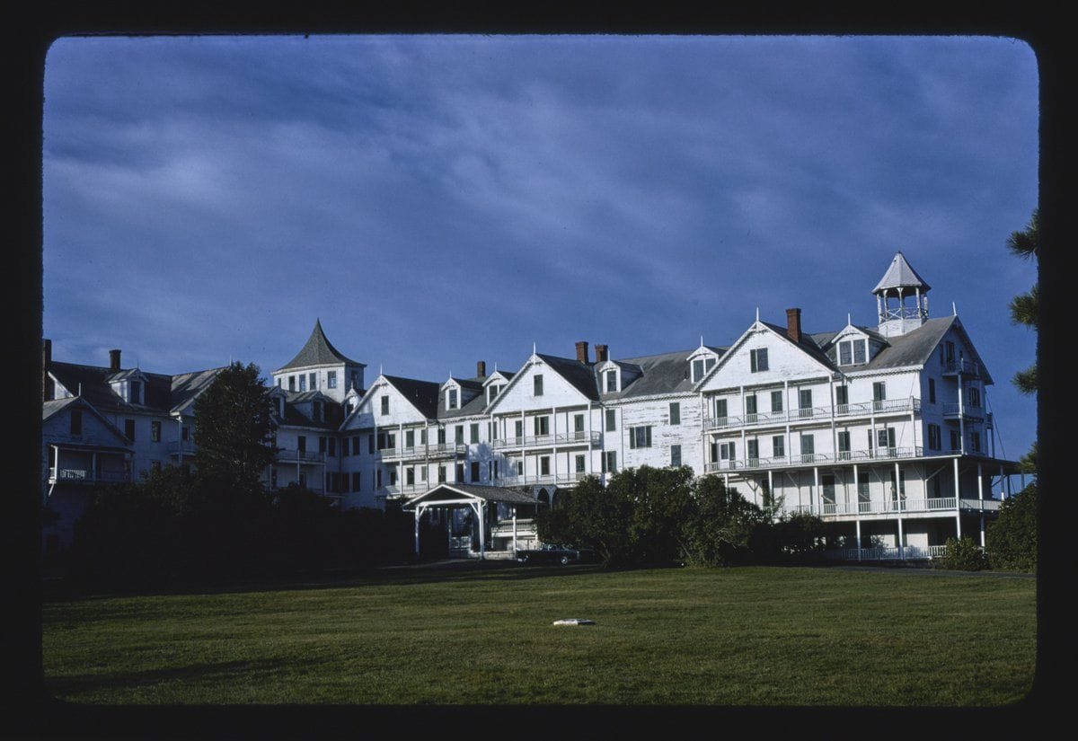 minnewaska. cliff house, back detail, lake minnewaska, new york, 1976