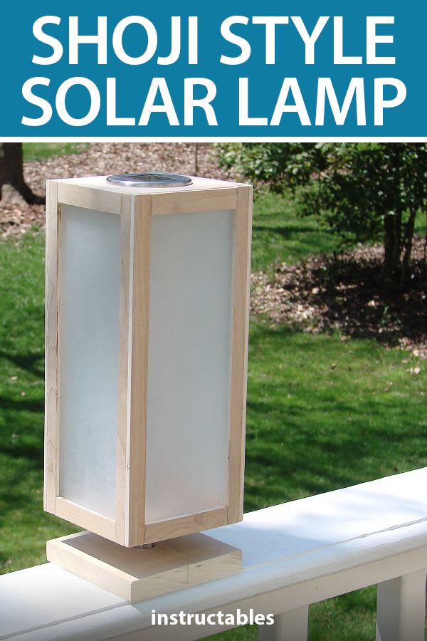 Shoji Style Solar Lamp