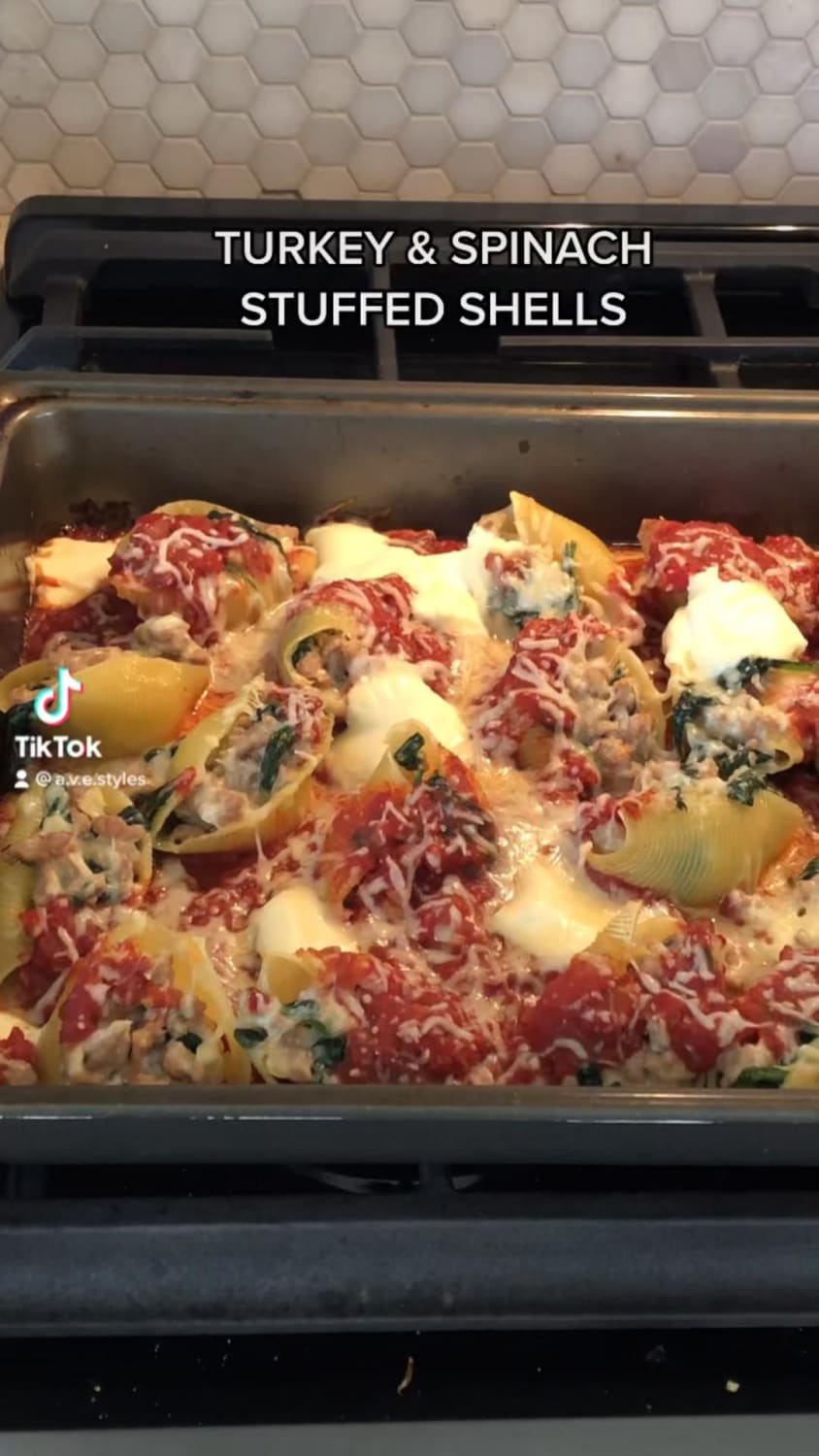 Change up your pasta routine with stuffed shells. Use spinach and ...
