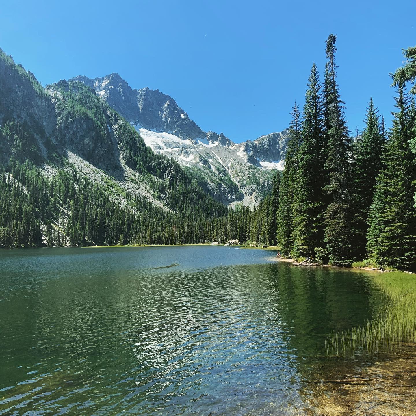 Beautiful Stuart Lake today in Alpine Lakes Wilderness, Washington.