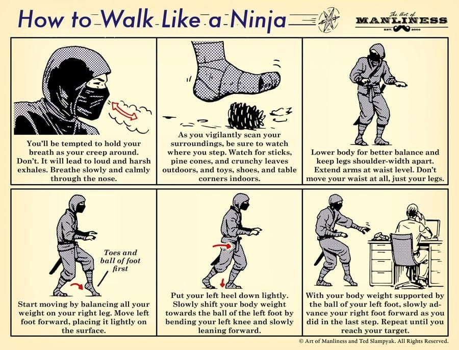 How to be a ninja. Lesson #1