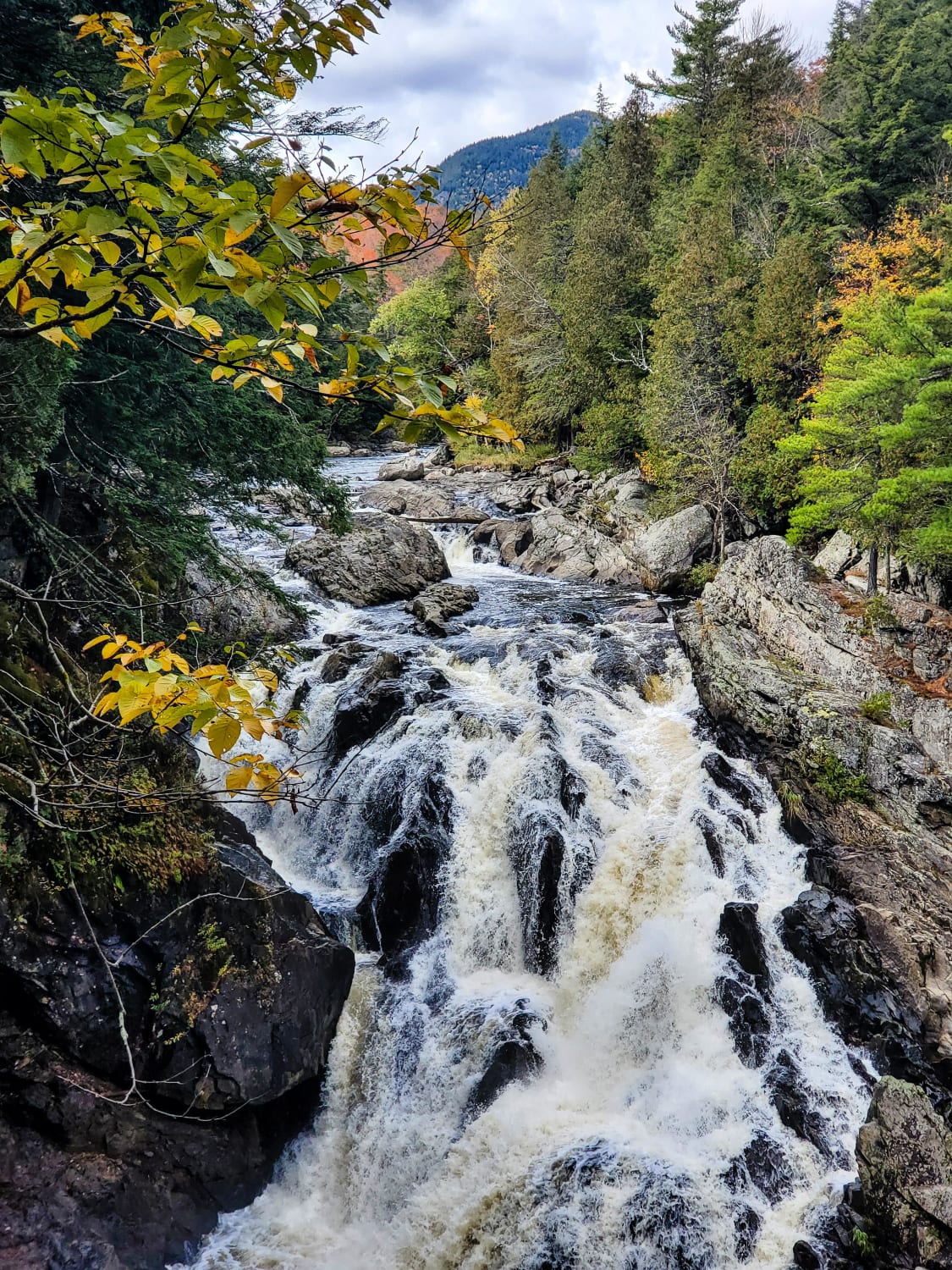 High Falls of the Ausable River. Adirondacks, NY