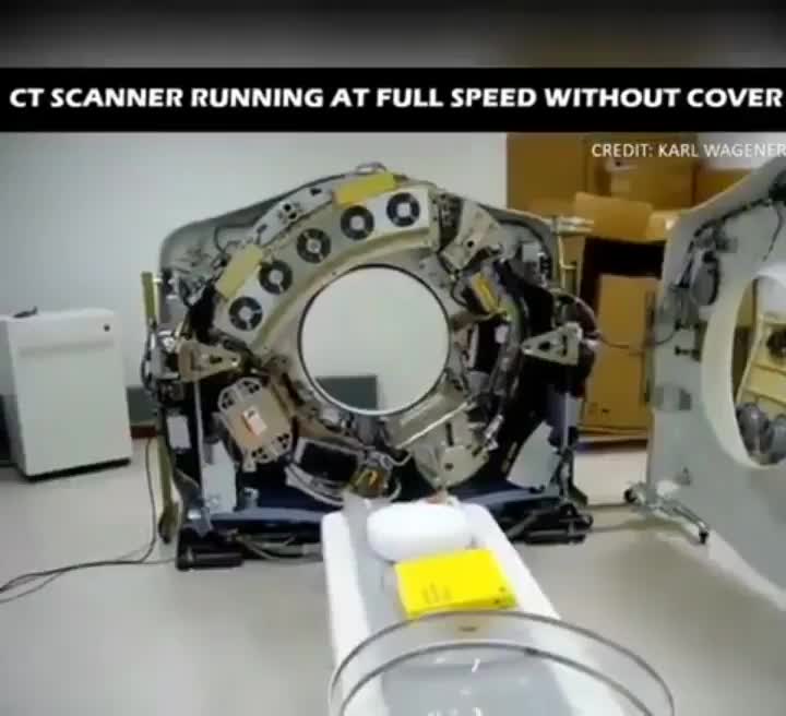CT Scanner with cover removed
