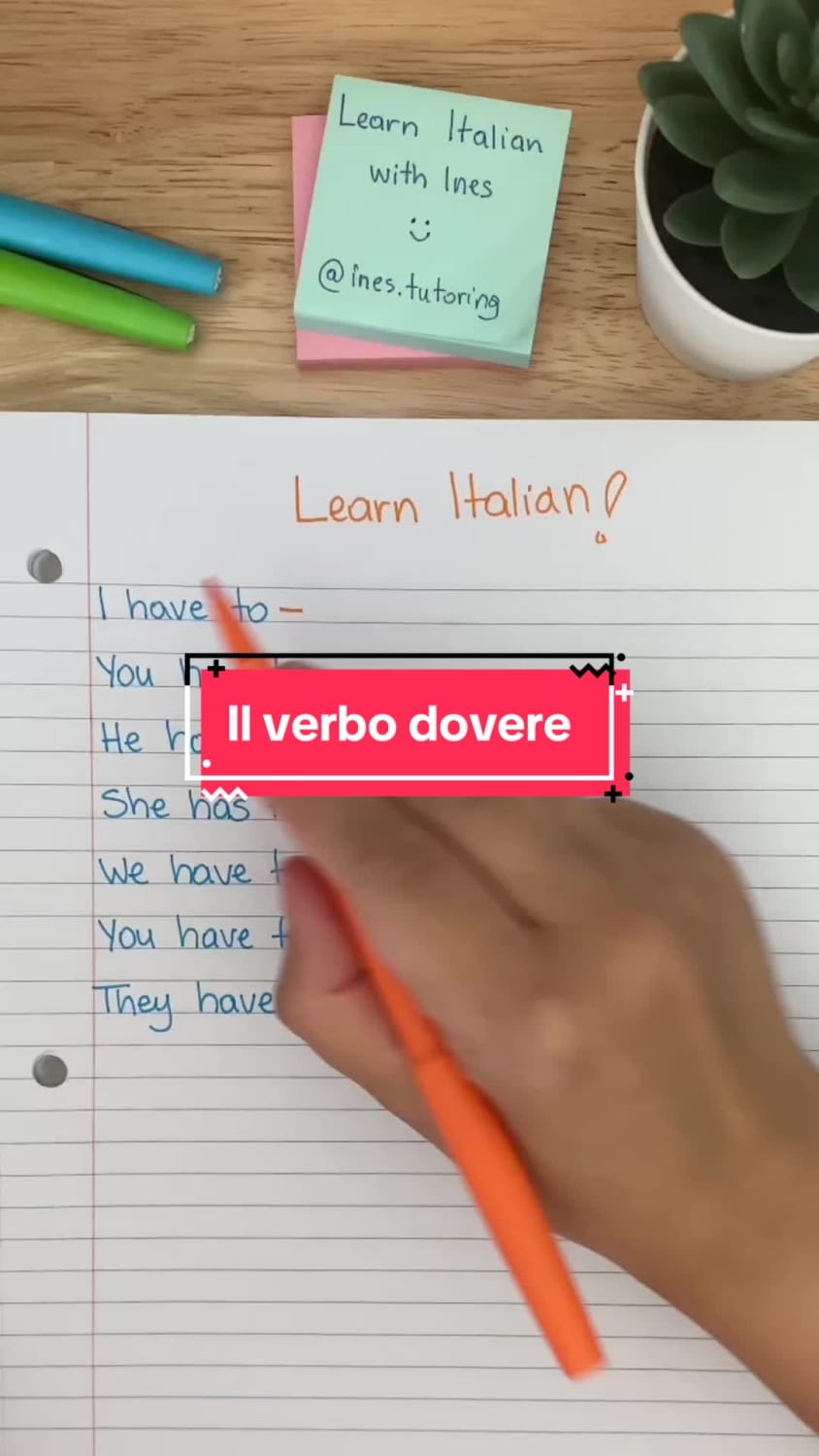 Learn Italian 🇮🇹 - Il verbo “dovere”