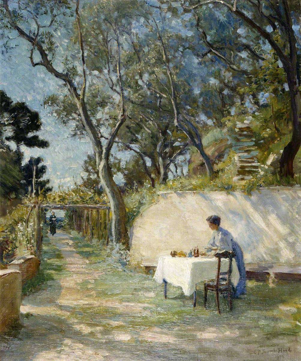 The Garden of the Padronale, Portofino, Italy - George Percy Jacomb ...