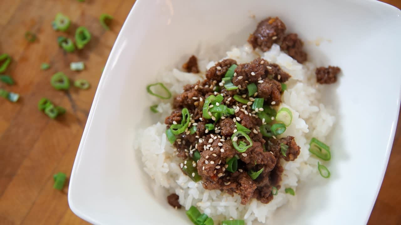 Asian Beef Rice Bowl | SAM THE COOKING GUY