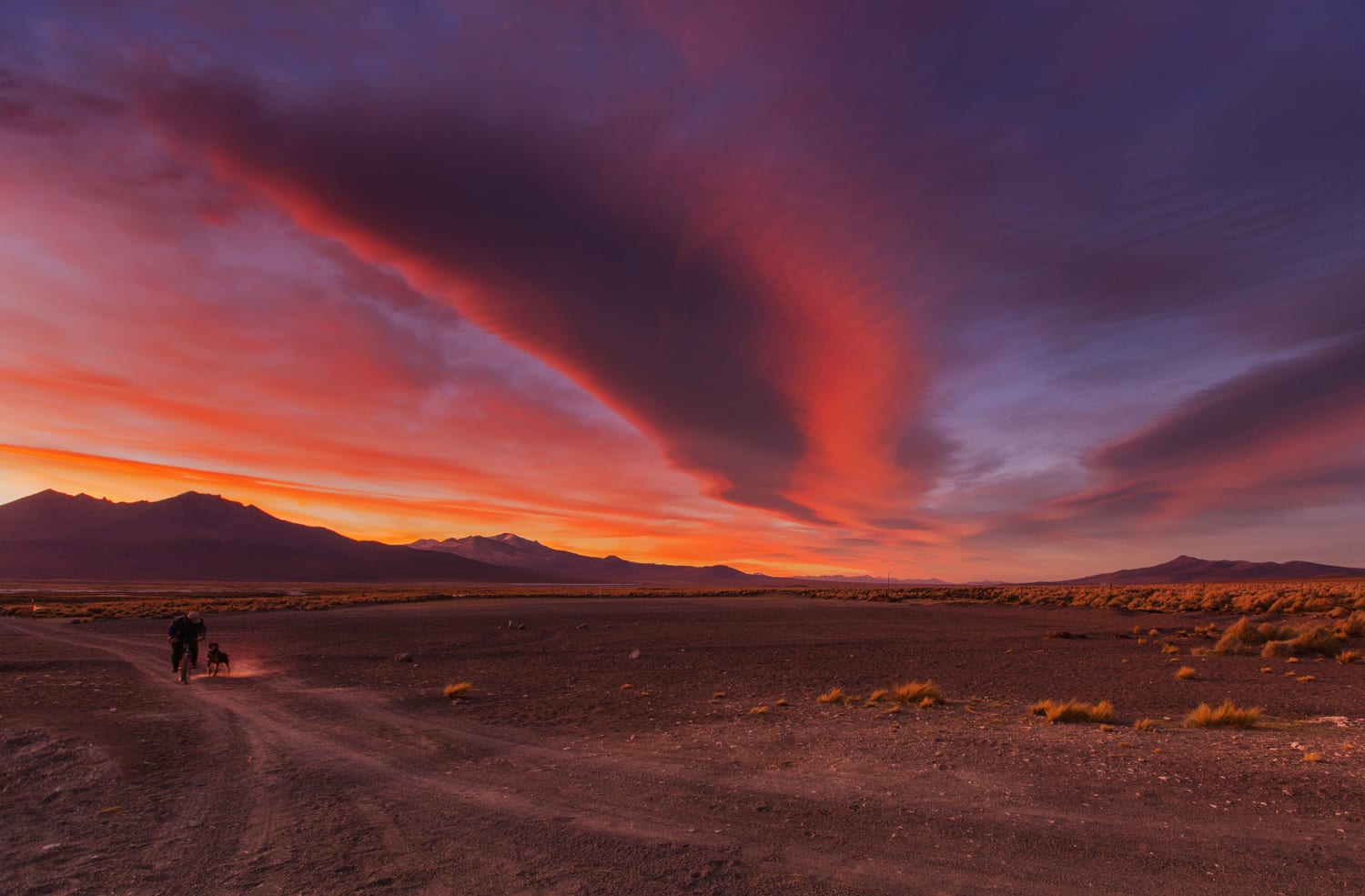 Sunset in the Atacama Desert