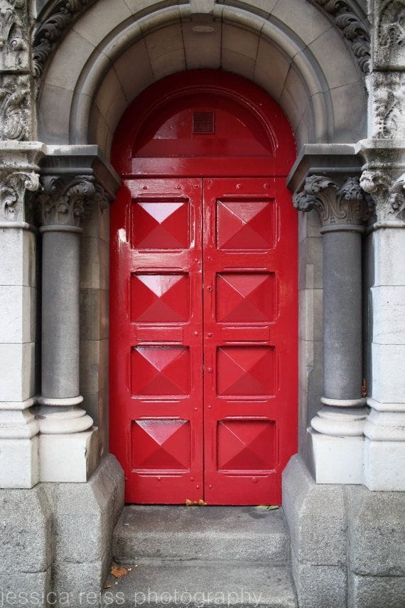 Old Red Door Art Print Architecture Photography Dublin Ireland ...