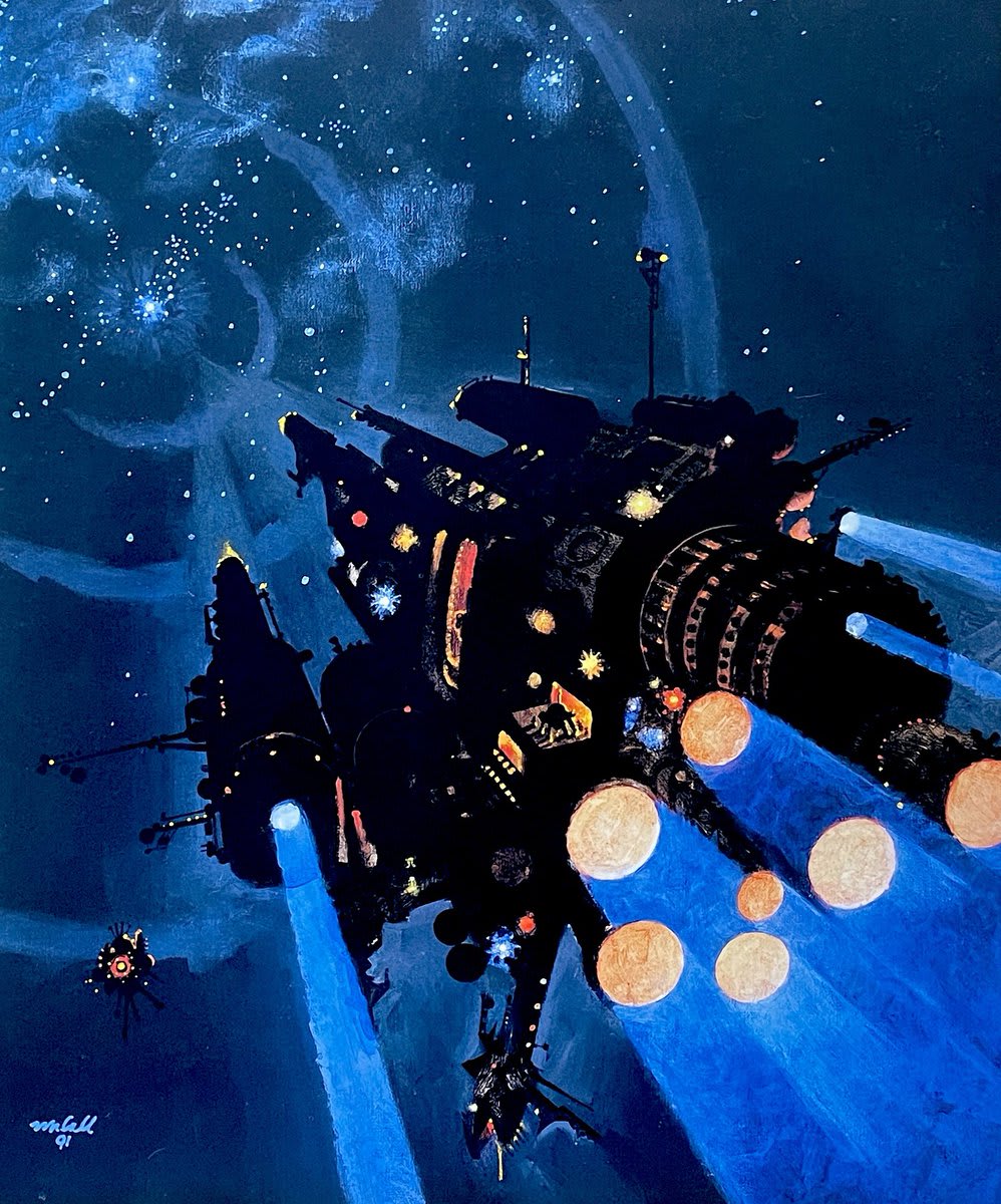 ‘Silent Running’ by Robert McCall (1991)