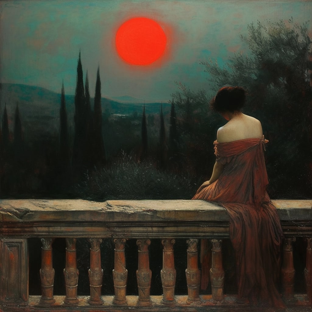 "Omen" by Emile Corsi, 1886