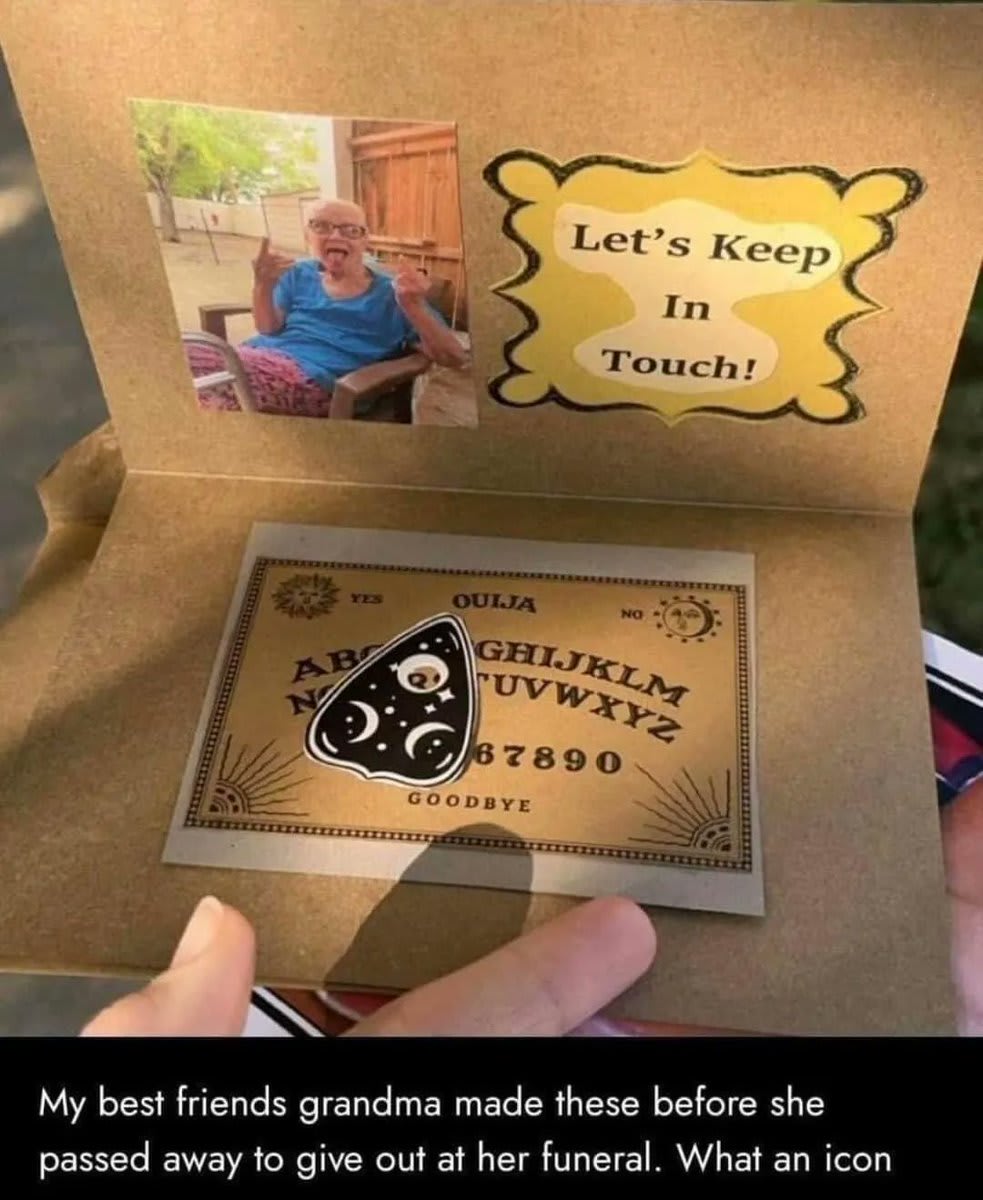 The greatest parting gift.