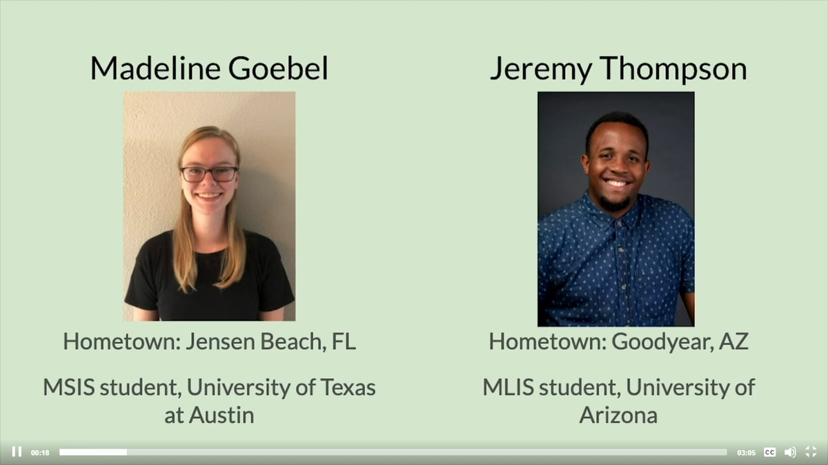 What I Did This Summer: Two 2020 Junior Fellows, Madeline Goebel ...