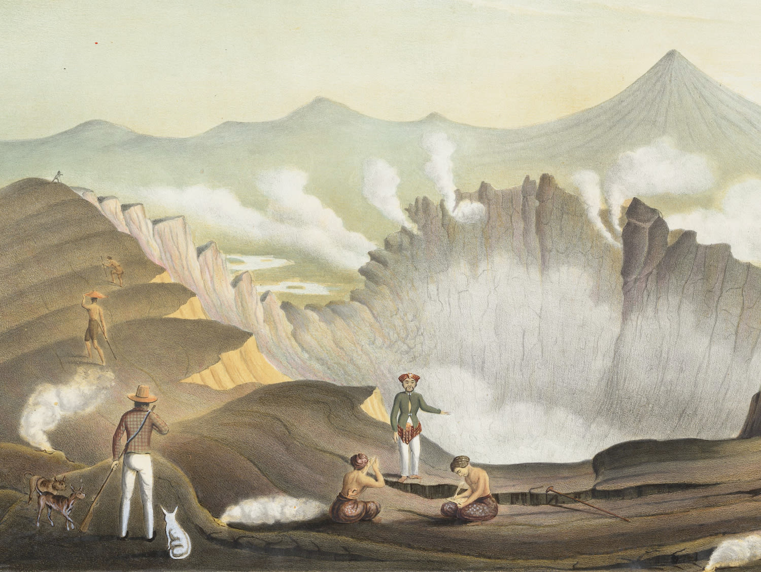 Lithographs from Franz Wilhelm Junghuhn’s *Java-Album* (1854)