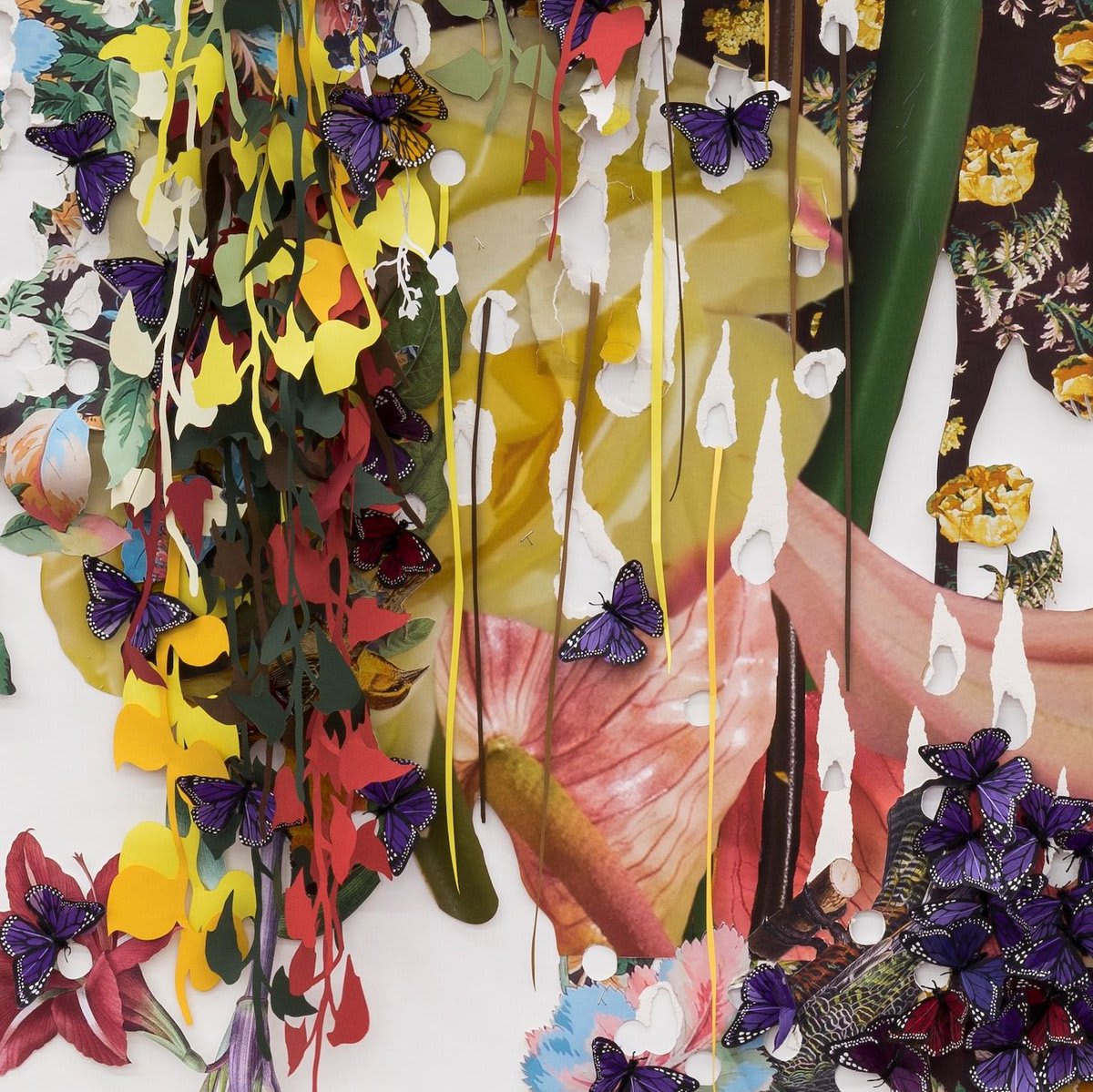 New on view: Ebony G. Patterson's ...a possum rises...a black bear ...