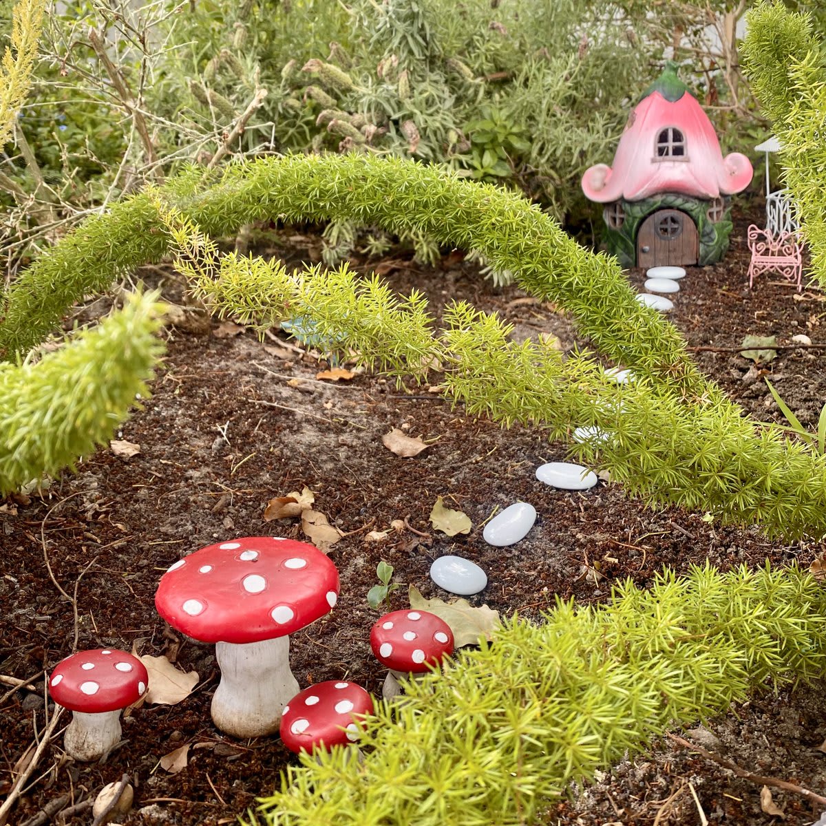 This person has filled their front yard with little fairy houses and ...