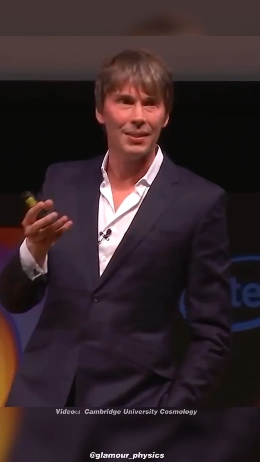 A professor explaining how far we can see back in time