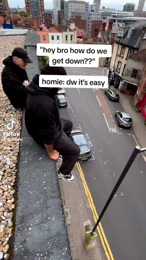 hopping from roof to light