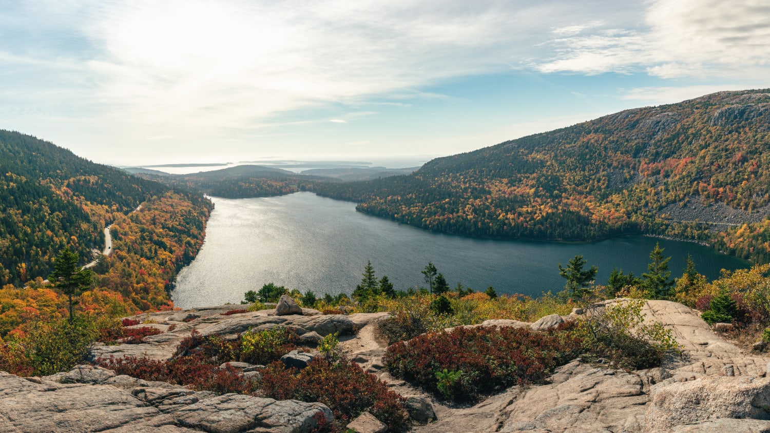 Acadia National Park in peak fall colors
