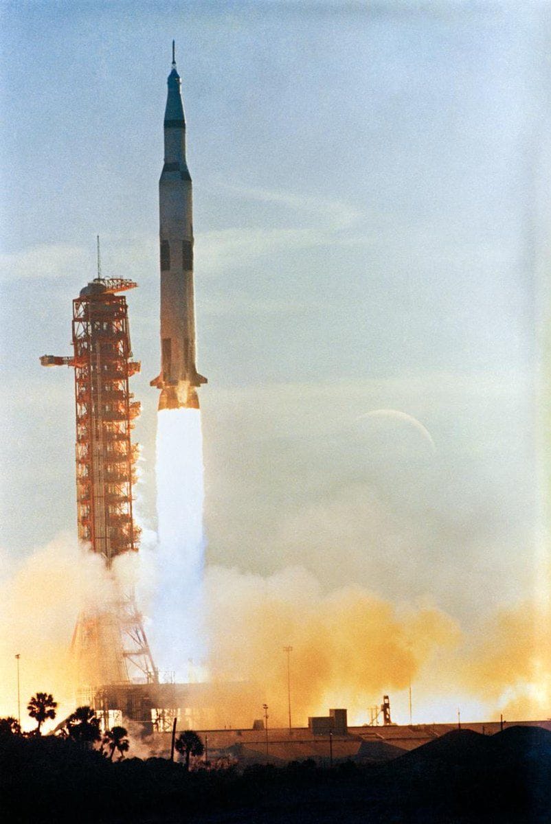 On this day in 1968, Apollo 8 launched on the first crewed mission to ...