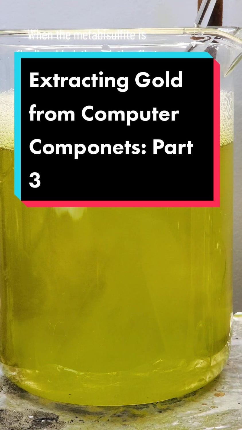Extracting Gold from Computer parts: Part 3