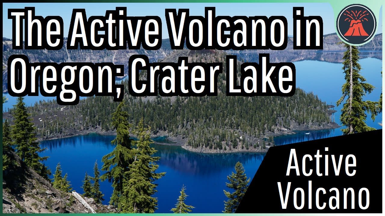 The Active Volcano in Oregon; Crater Lake