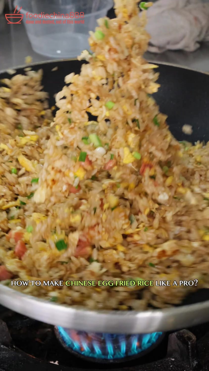 How to make Chinese egg fried rice like a pro? #recipe #friedrice # ...