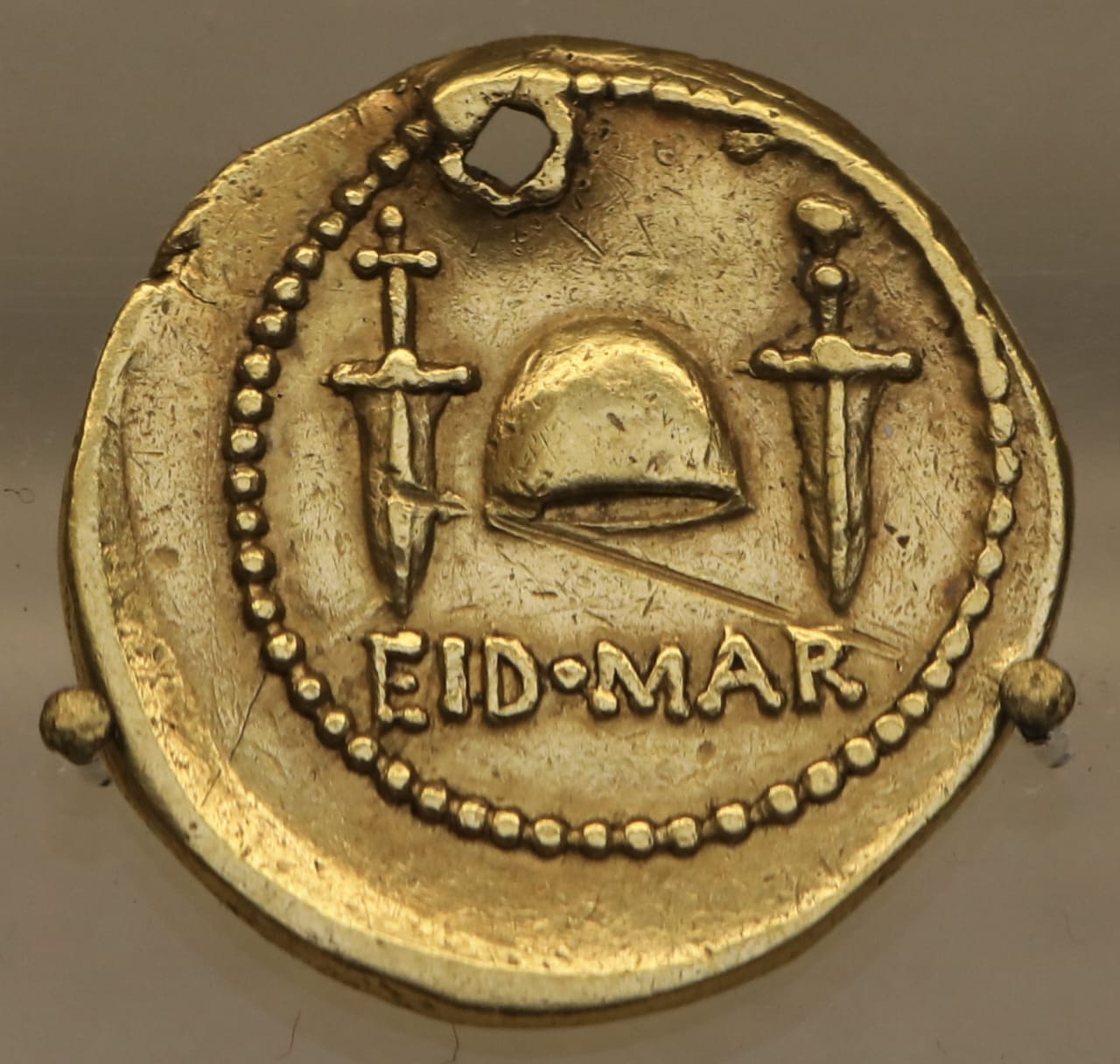 In 43 - 42 BC, Roman coins were minted to commemorative the ...