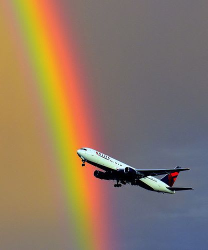 767 Rainbow Takeoff