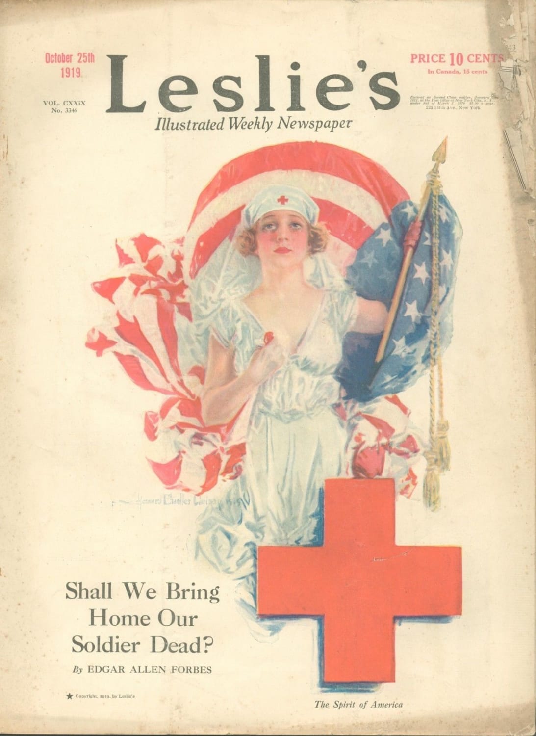 Kittyinva: October, 1919 cover of "Red Cross" magazine by Howard ...