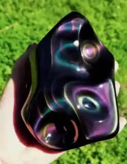 Rainbow obsidian