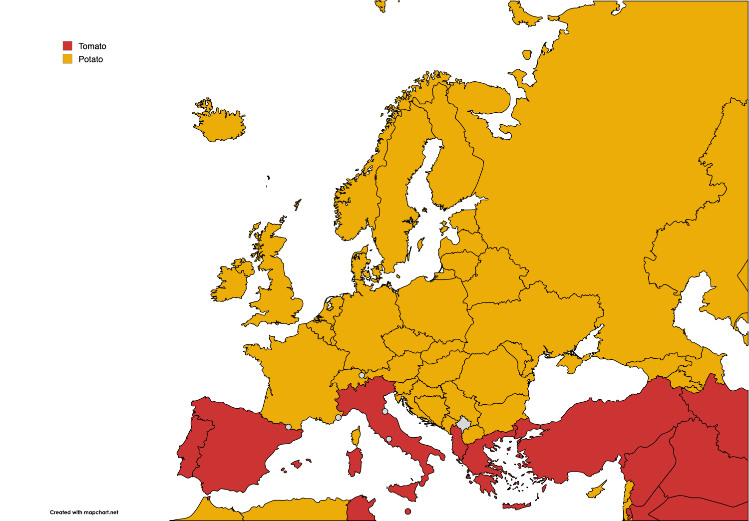 Tomato Europe and Potato Europe