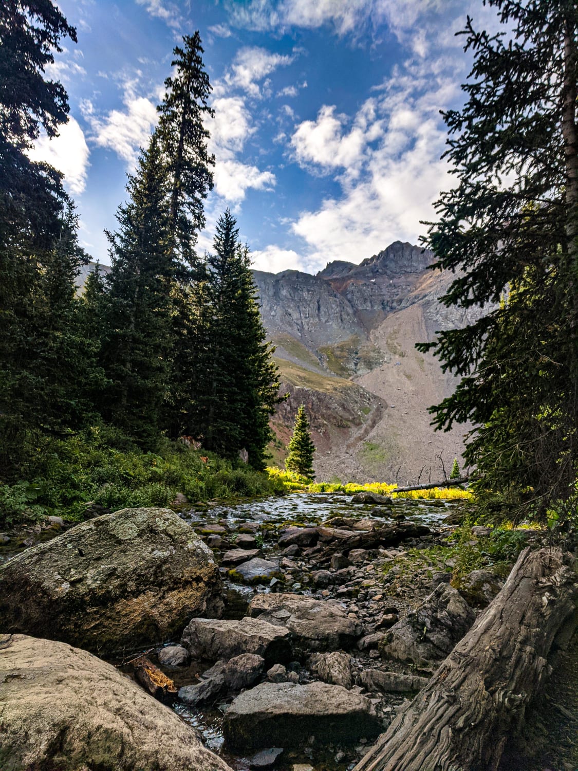 Hiked up to Lower Blue Lake in the Mt Sneffels Wilderness Colorado for ...
