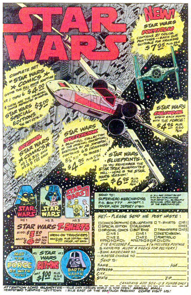 1978 Star Wars ad
