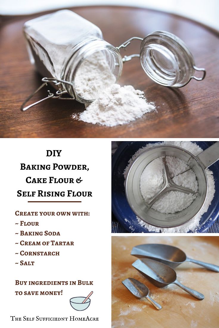 DIY Baking Powder, Cake Flour & Self Rising Flour - The Self Sufficient ...