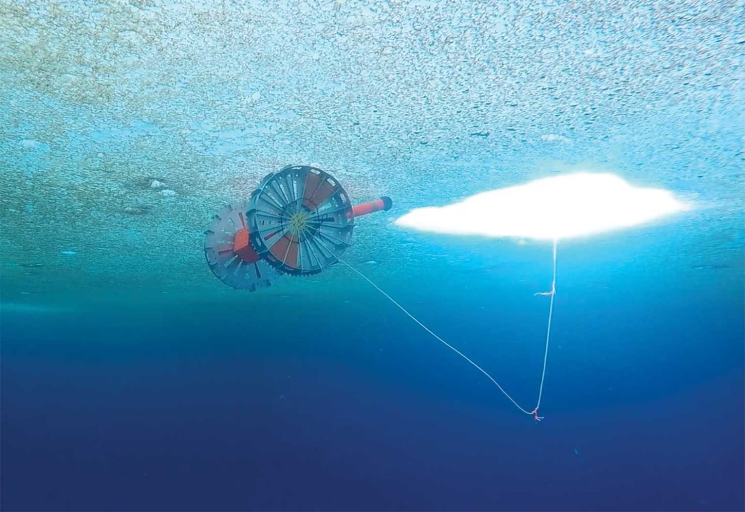 Buoyant Rover for Under-Ice Exploration. It uses buoyancy force to ...