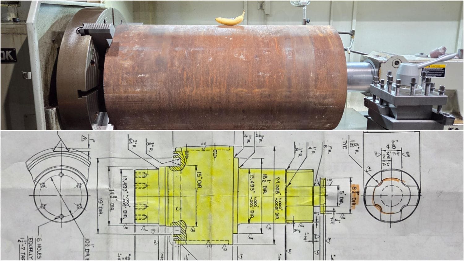 Vertical Roll Shaft, check out the machining video in the comments section