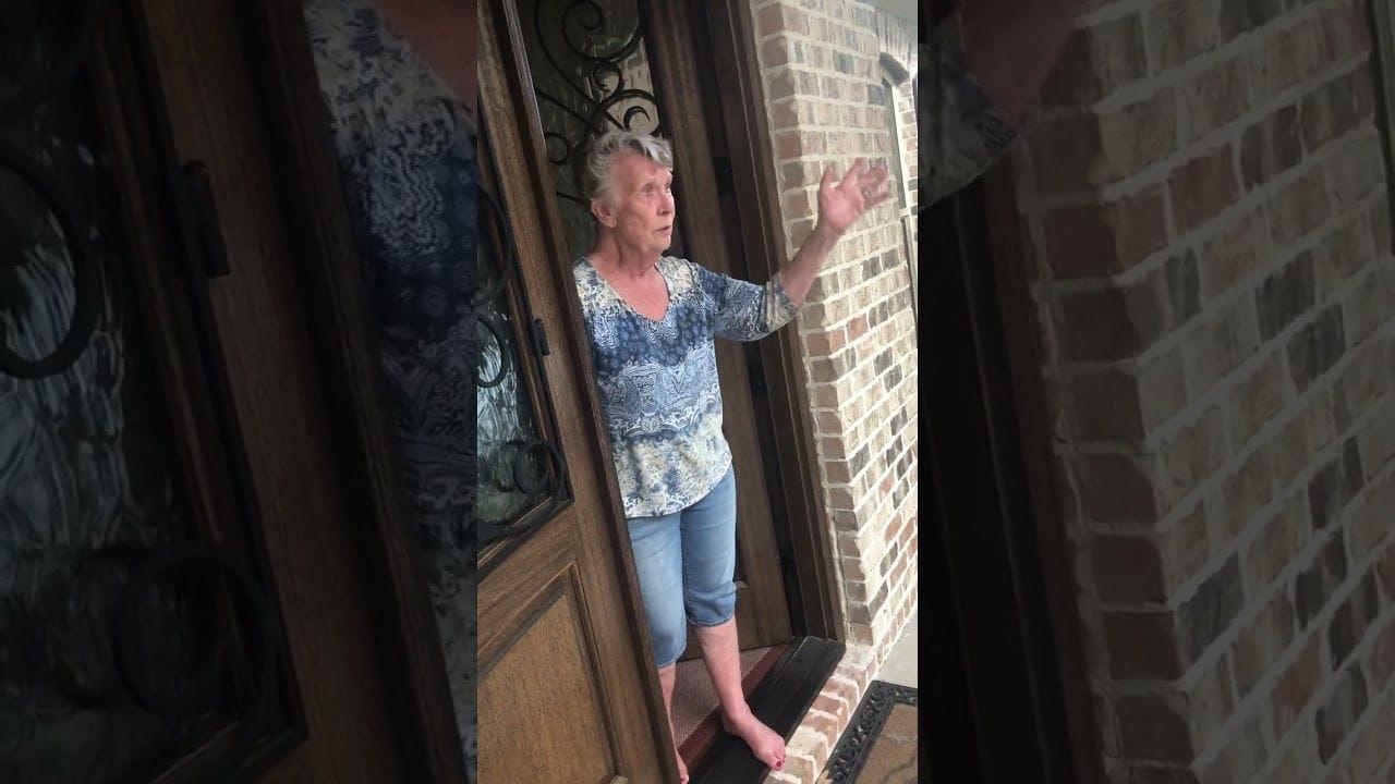 Woman Receives Strange Proposal at Front Door
