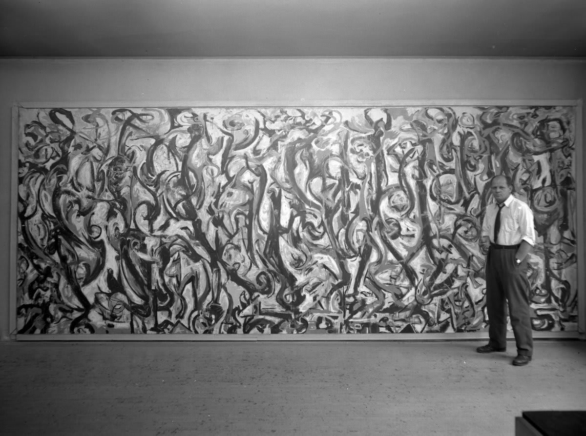 Jackson Pollock—born onthisday in 1912—painted his first large-scale ...