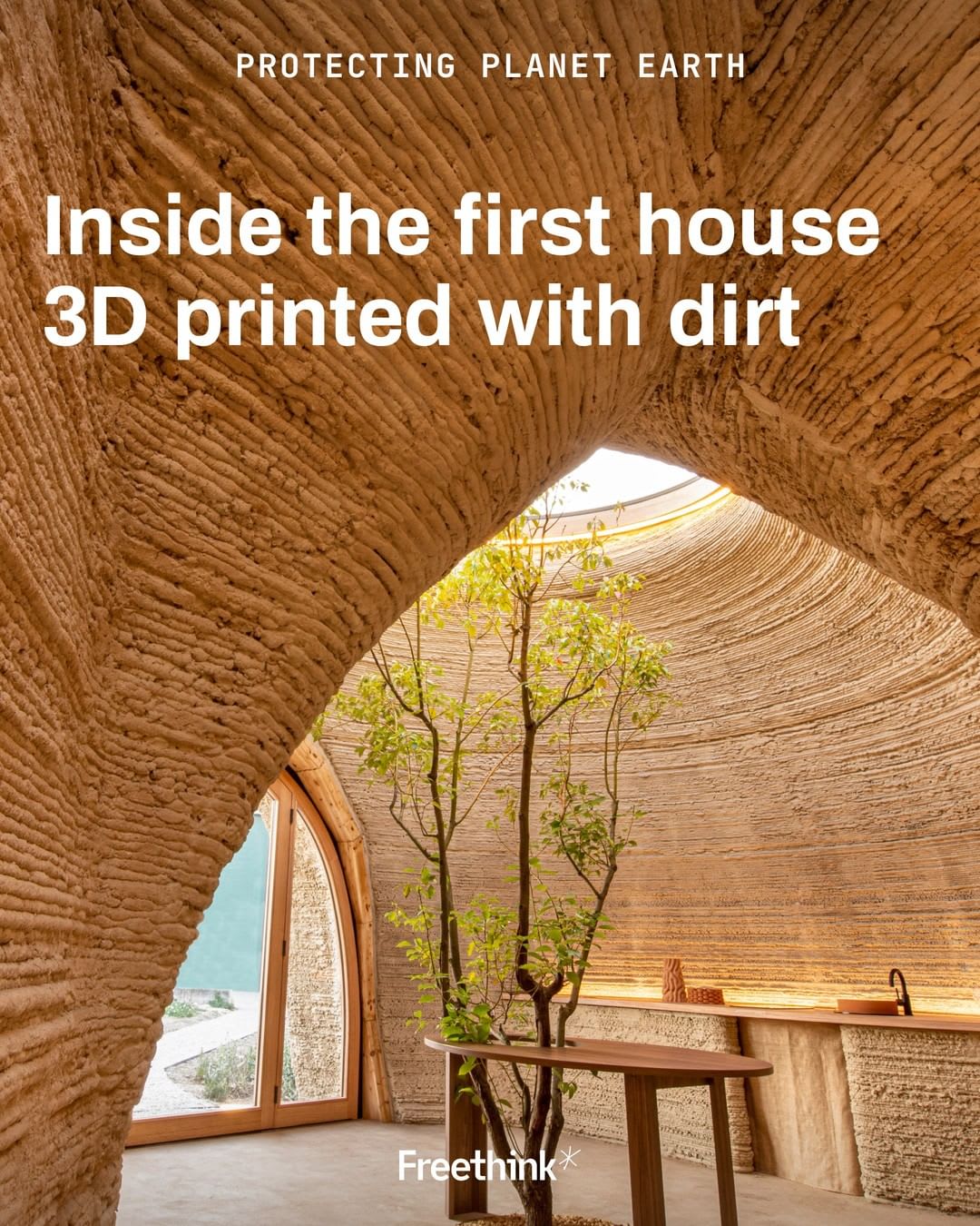 This 3D-printed house took 60 cubic meters of natural material and 200 ...