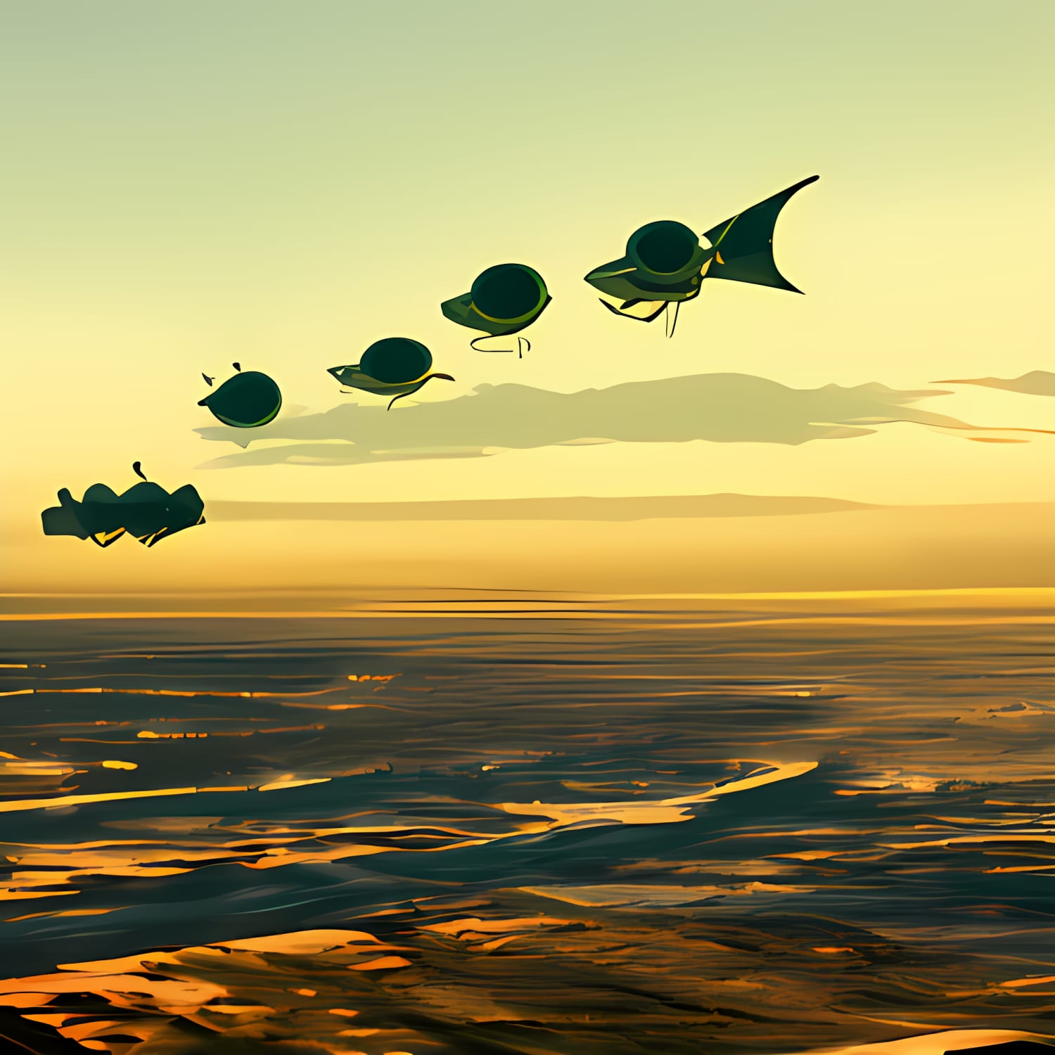 Text to Image AI generated space landscape