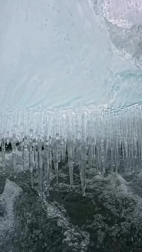 " Ever see ice form like this on a river🧊🤯? Captured 2 days ago in ...