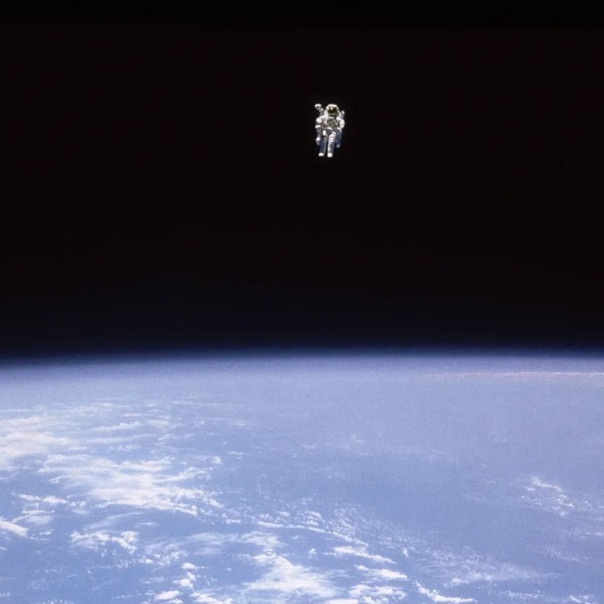 Talk about sweaty palms. Astronaut Bruce McCandless taking the first ...