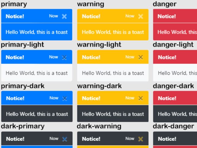 Create Customizable Bootstrap 4 Toasts In JavaScript - Toastboots Custom