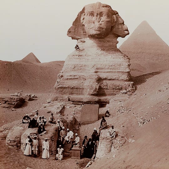 Photograph of the GREAT SPHINX in the late 19th/ early 20th century ...