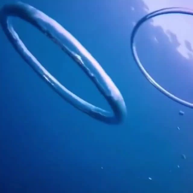 Underwater rings are sure cool thing