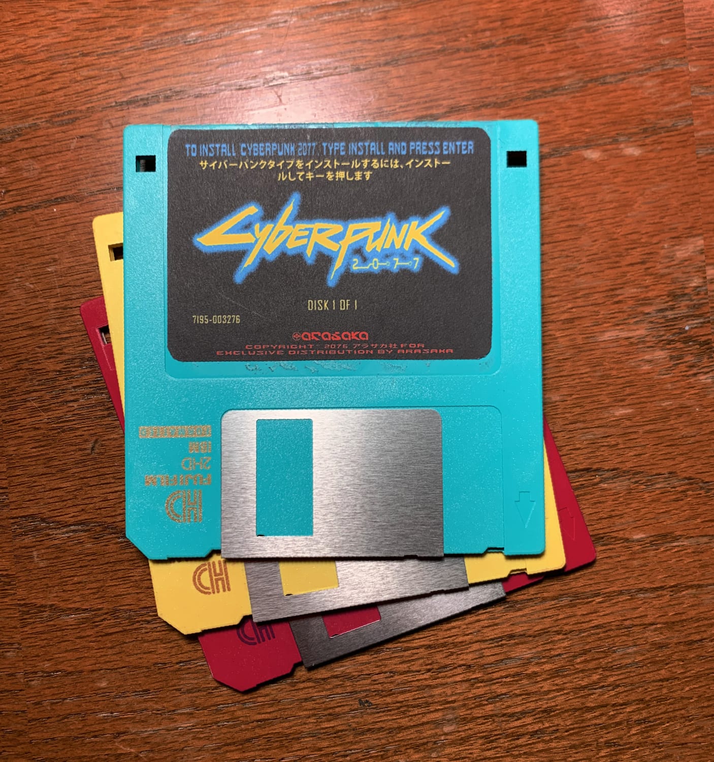 Recently Created a CyberPunk 2077 style Floppy Disk