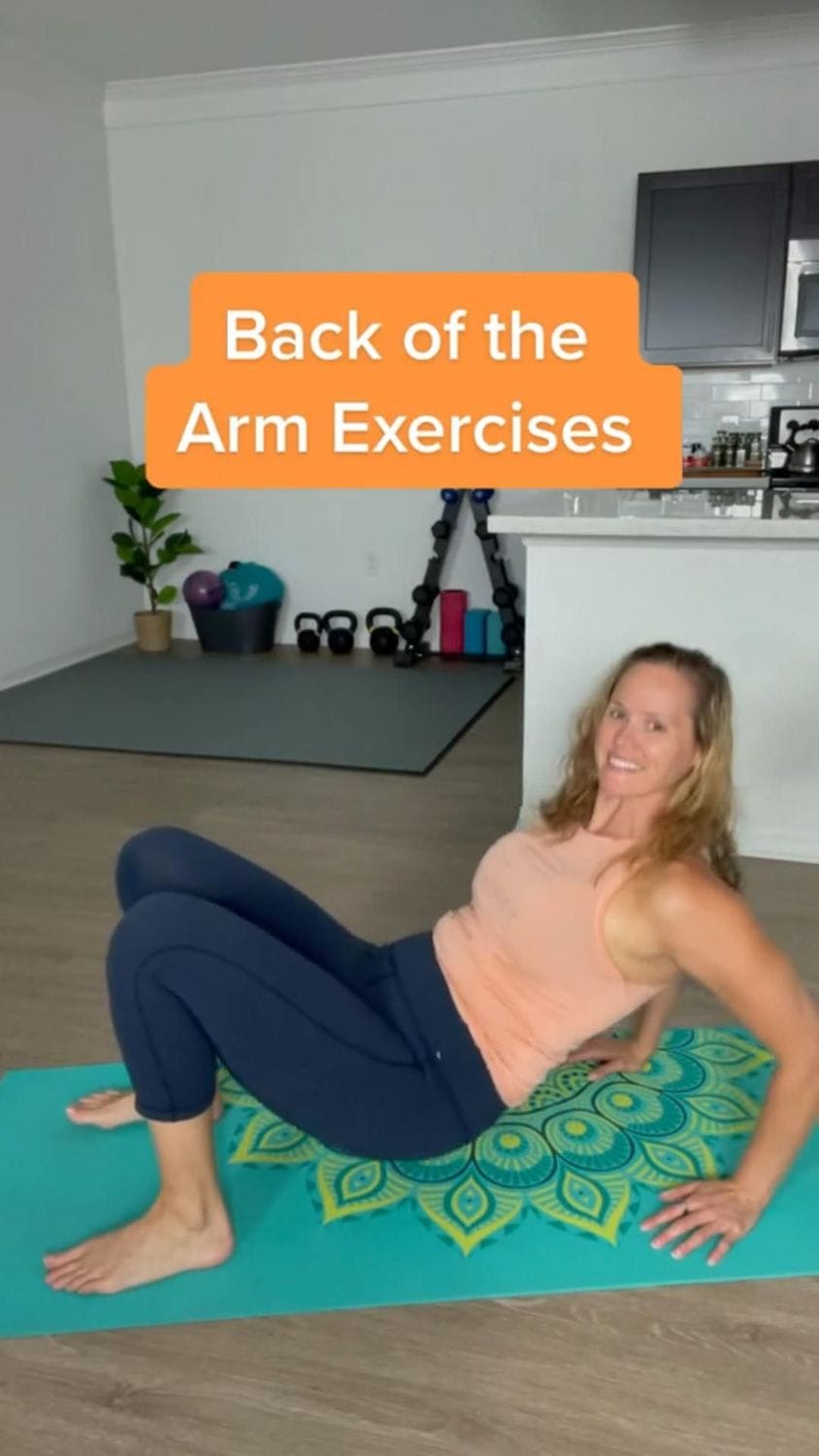 Tone the back of your arms with these triceps exercises. Then follow ...